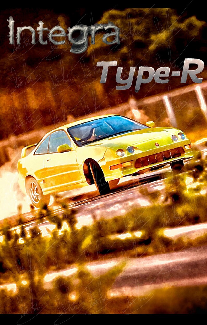 Honda/acura Integra Type-s - Poster Print - Etsy