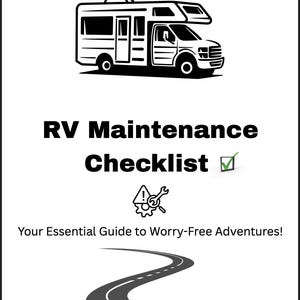 Printable RV Maintenance Checklist | Digital PDF | RV Owners Guide ...