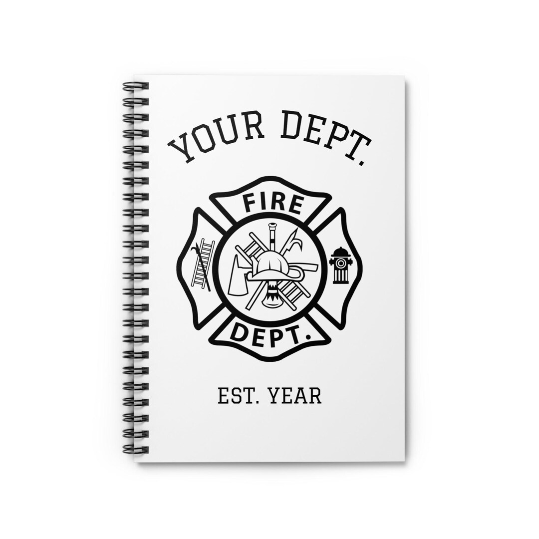 Custom Fire Department Spiral Notebook - Gift for Firefighter ...