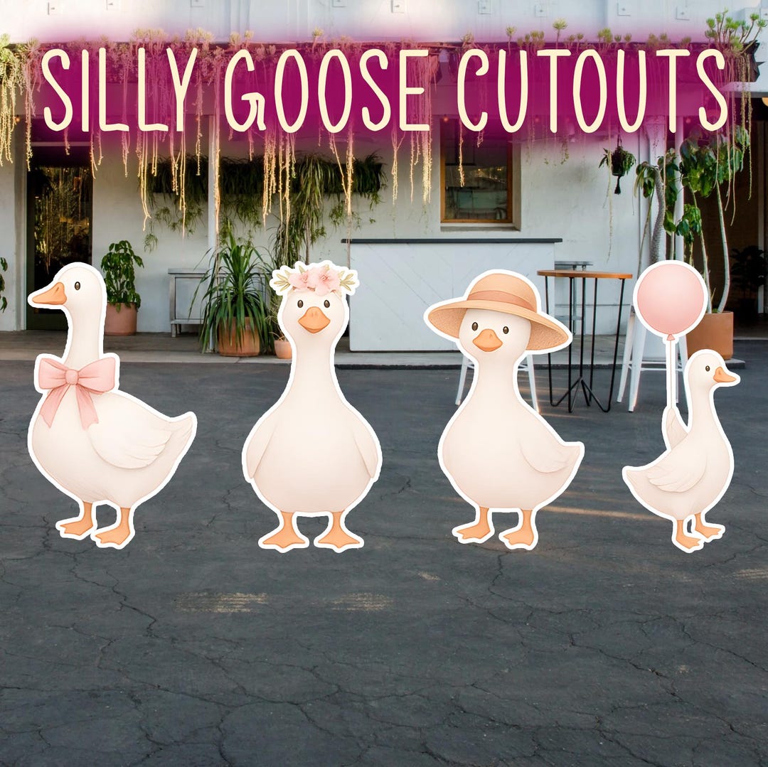 Silly Goose Party Cutouts | Life Size Cartoon Standees | Kids Birthday ...
