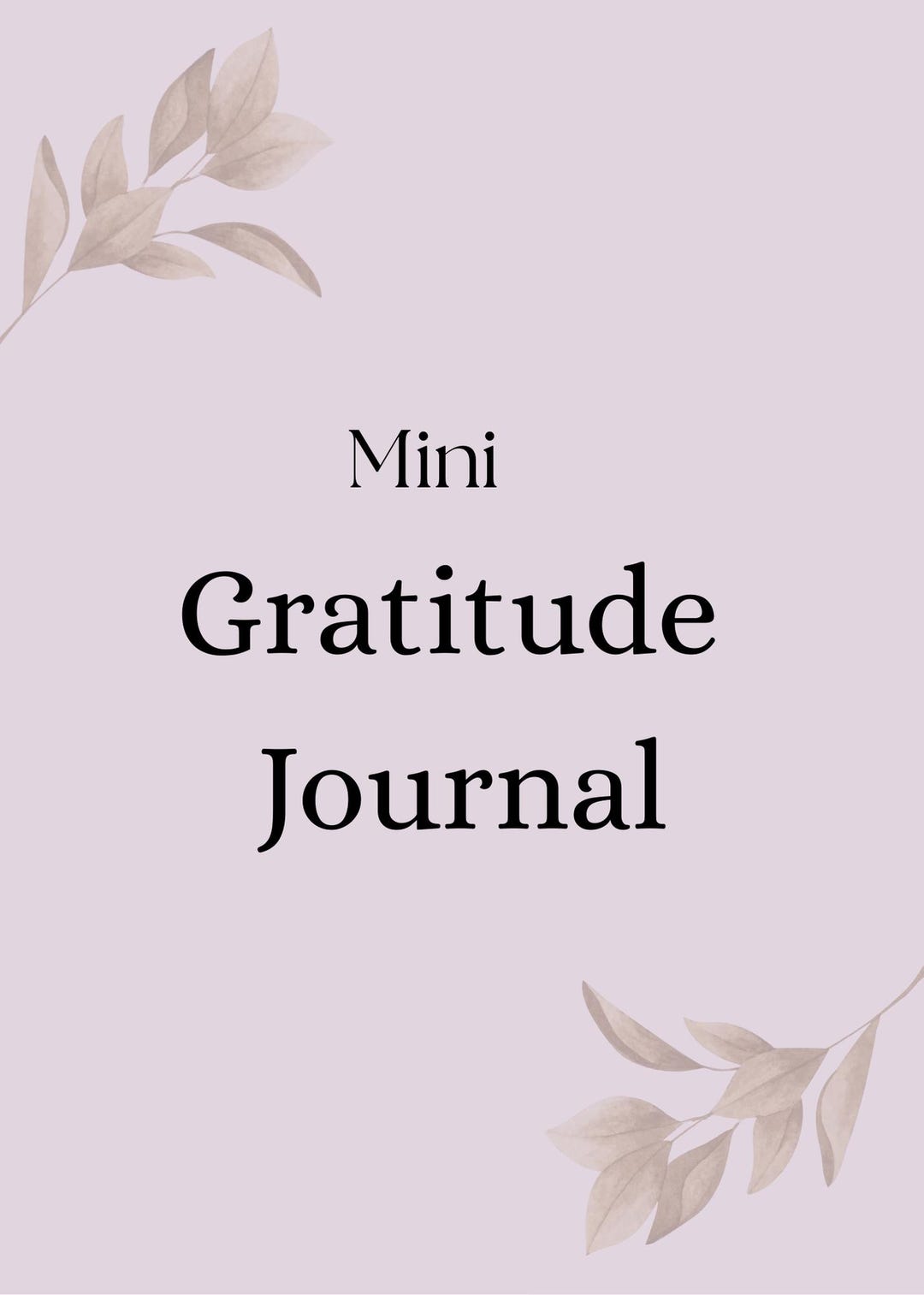 Mini Gratitude Journal | 5x7 Inch Printable Journal | Daily Thankful ...