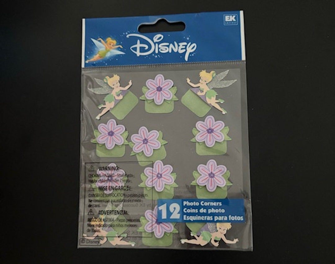 Disney Tinkerbell Tink Flower Photo Corners Scrapbooking Stickers - Etsy