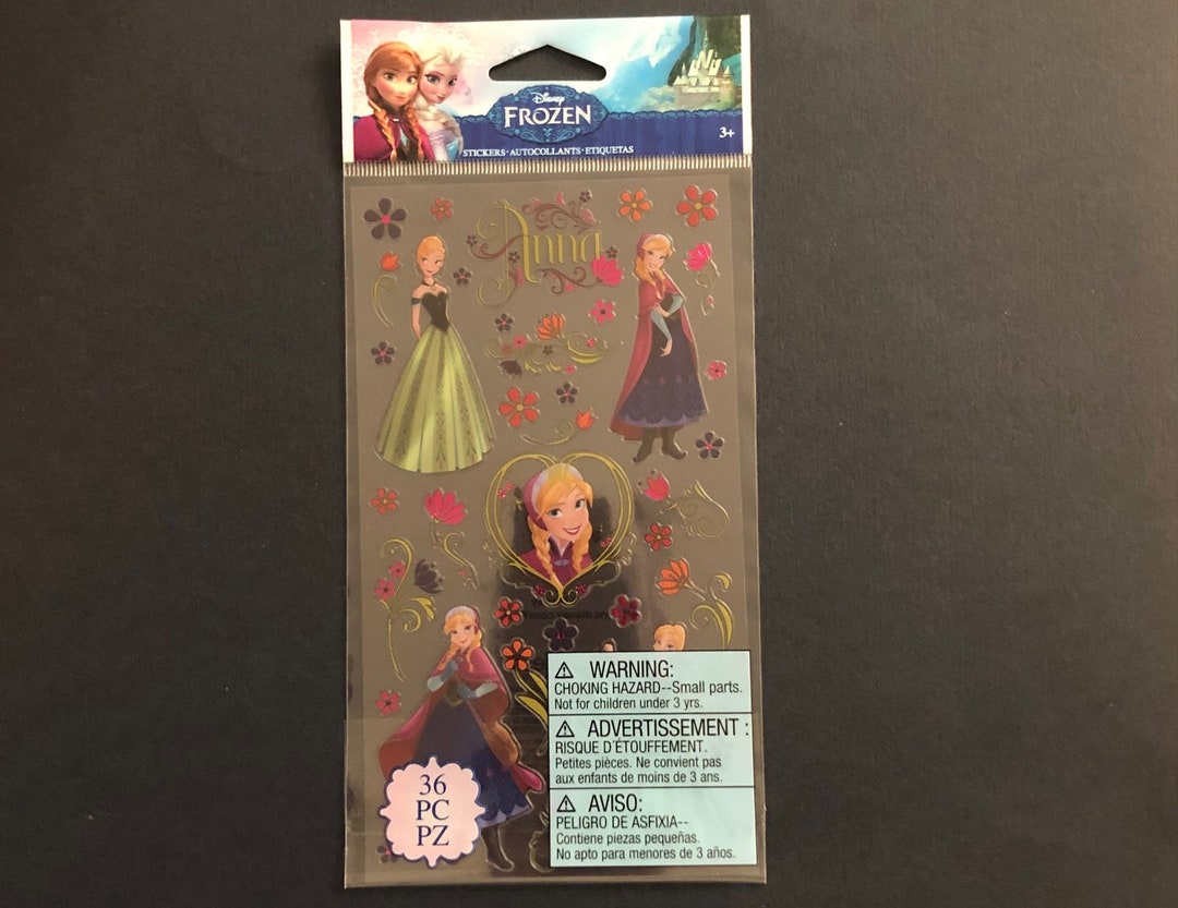 Disney Scrapbooking Frozen Anna & Flowers Stickers Eksuccess - Etsy