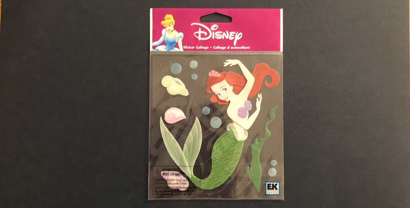 Disney Ariel Mermaid Shells Bubbles Scrapbooking Stickers | Etsy
