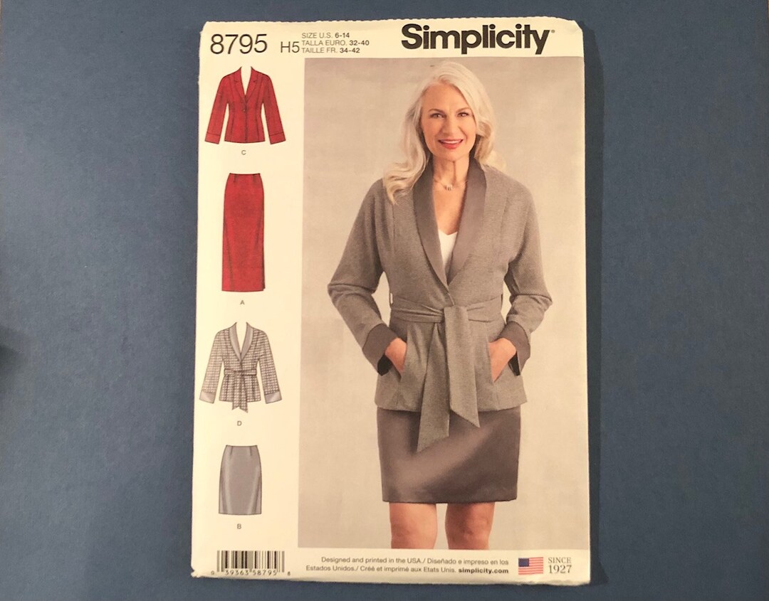 Simplicity Sewing Pattern 8795 Misses' Skirt and Jacket Size H5 6-14 ...