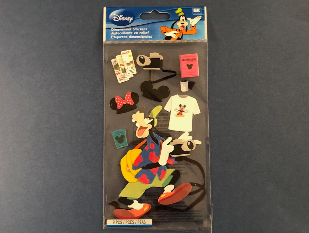 Tourist Goofy Disney Scrapbooking Stickers Eksuccess - Etsy
