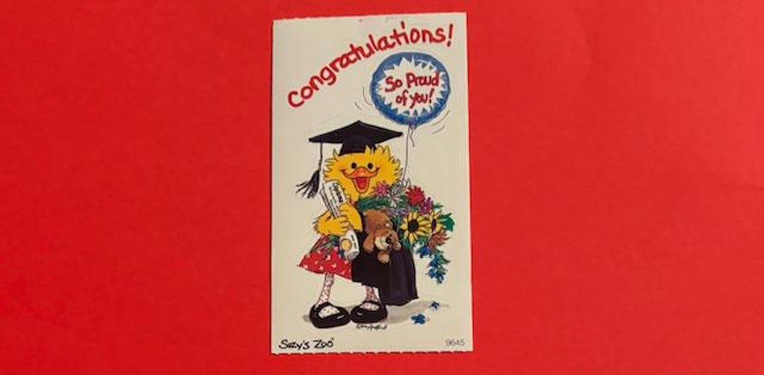 Suzy's Zoo Scrapbooking Sticker #9645 Suzy Ducken the Graduate ...