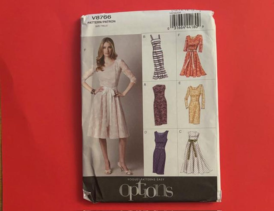 Vogue Sewing Pattern Options V8766 Misses'/misses' Petite Dress Size D5 ...