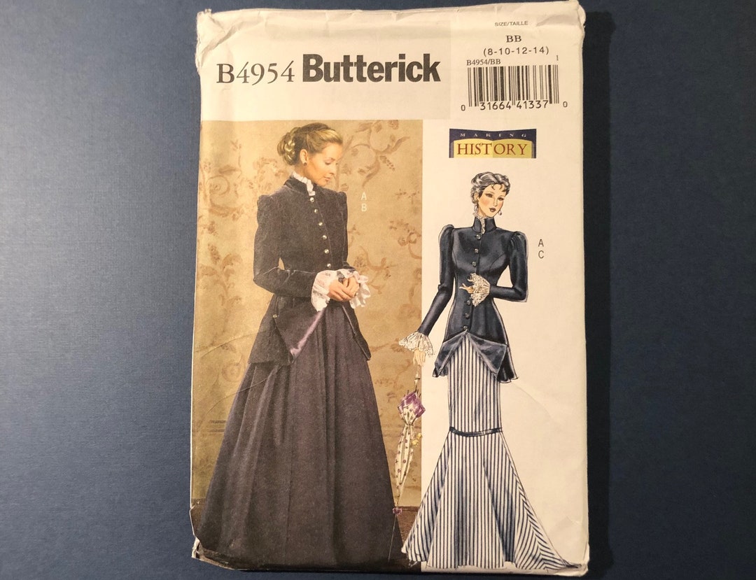 Butterick Sewing Pattern B4954 Making History Misses' Early 20th ...