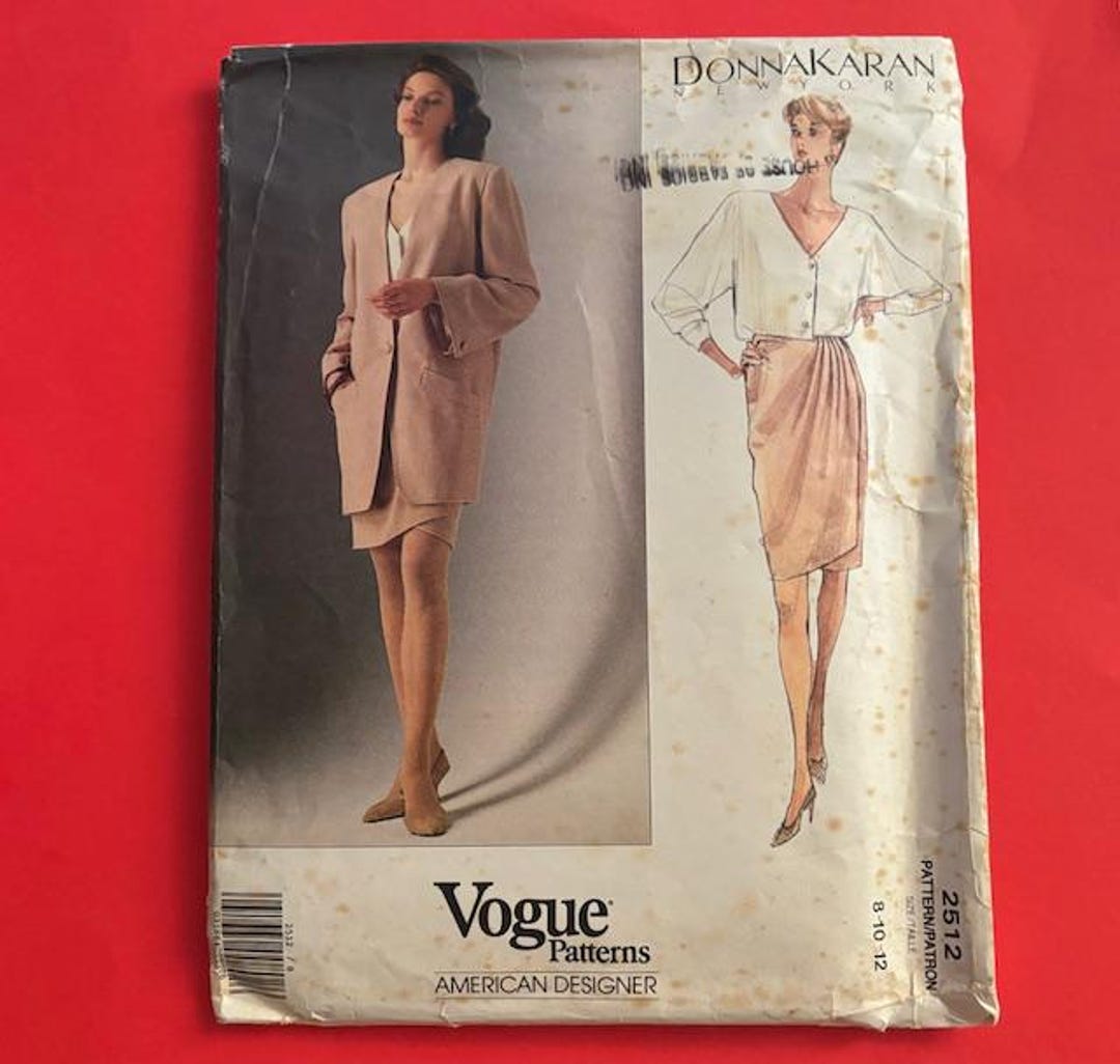 Vogue Pattern American Designer Donna Karan 2512 Misses' Jacket, Top ...