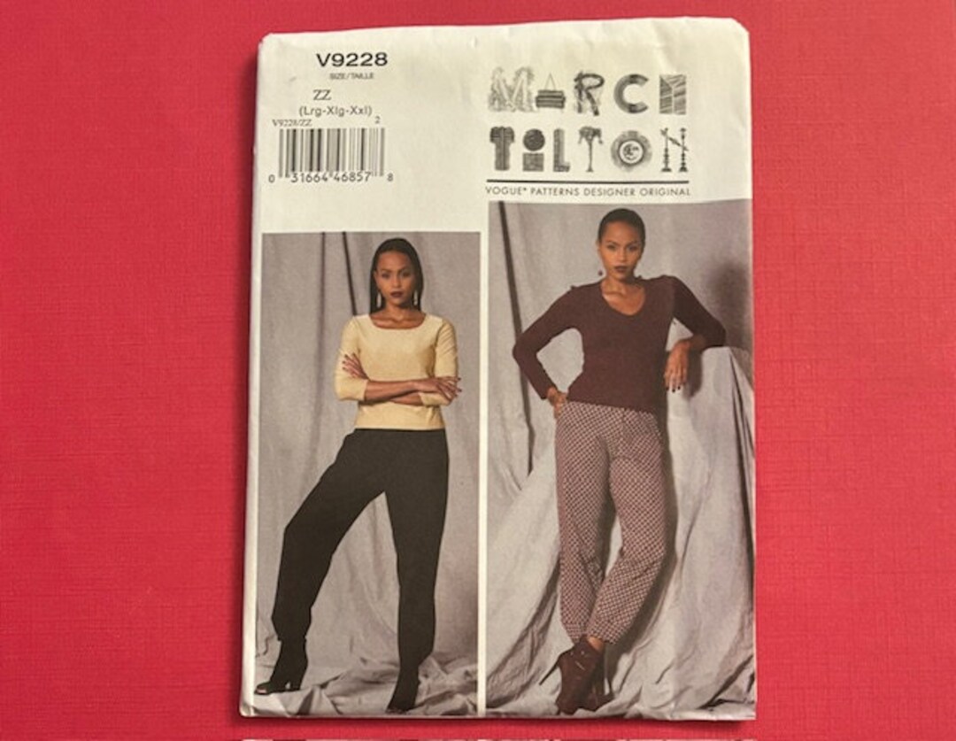 Vogue Pattern V9228 Marcy Tilton Designer Easy Misses' Pants Pattern ...