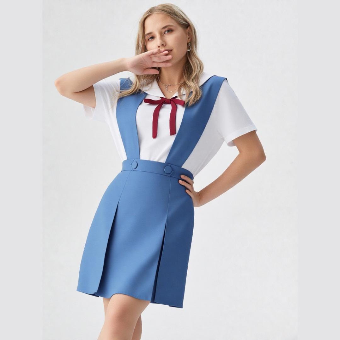 Ayanami Rei Asuka Cosplay Uniform Women Evangelion JK School Outfit - Etsy