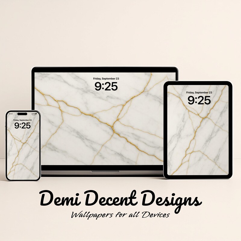 Marble Desktop - Etsy