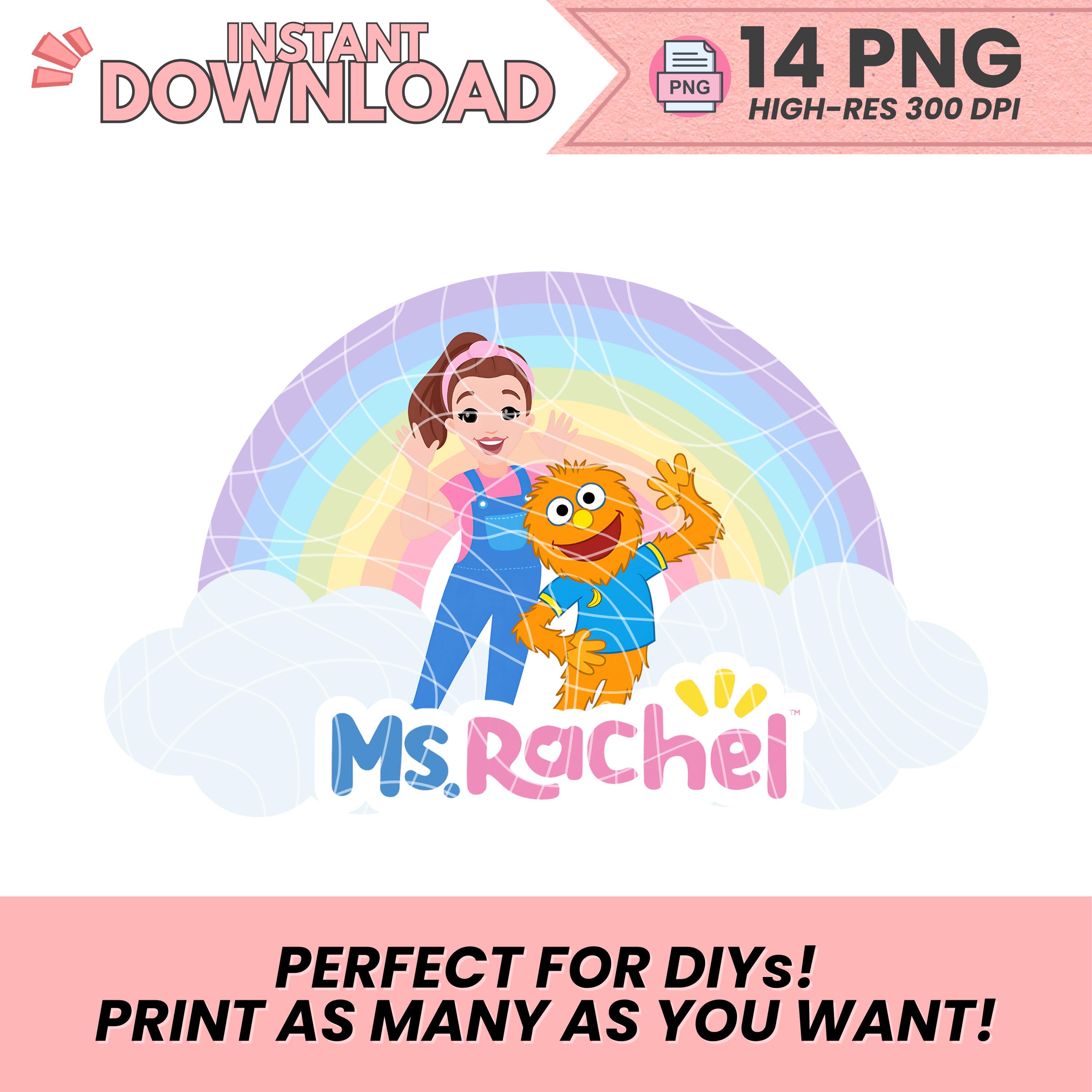 Miss Rachel PNG Clipart Bundle – 14 Digital Images | 300 DPI ...