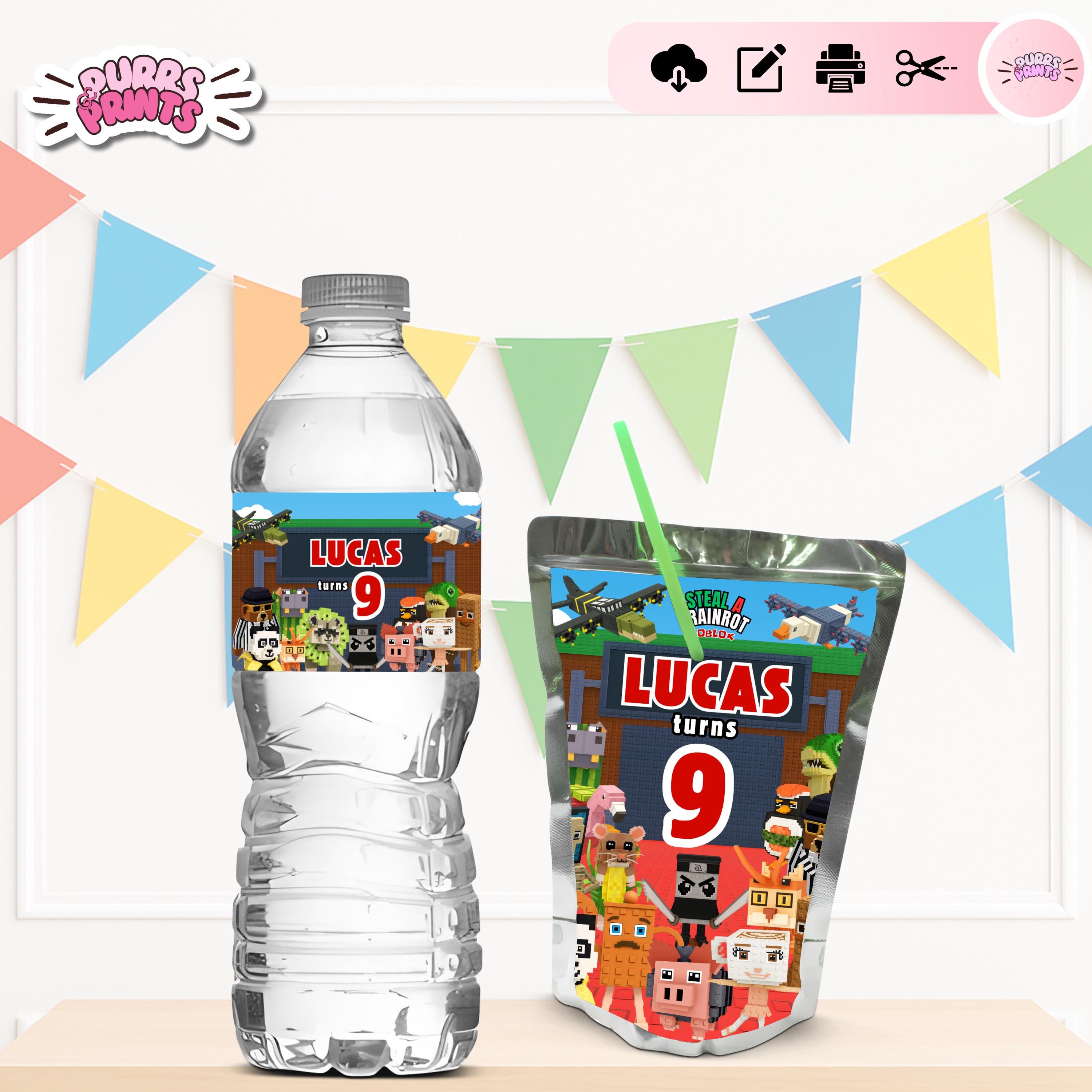 Editable Roblox Brainrot Birthday Party Printables 10in1 Bundle, Canva ...