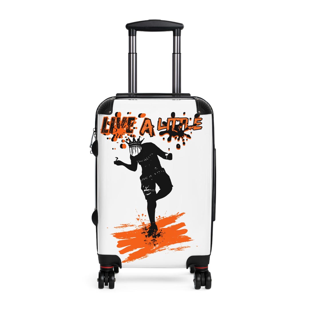 Backwards Design 1804 Live a Little Travel Suitcase With Inspirational ...