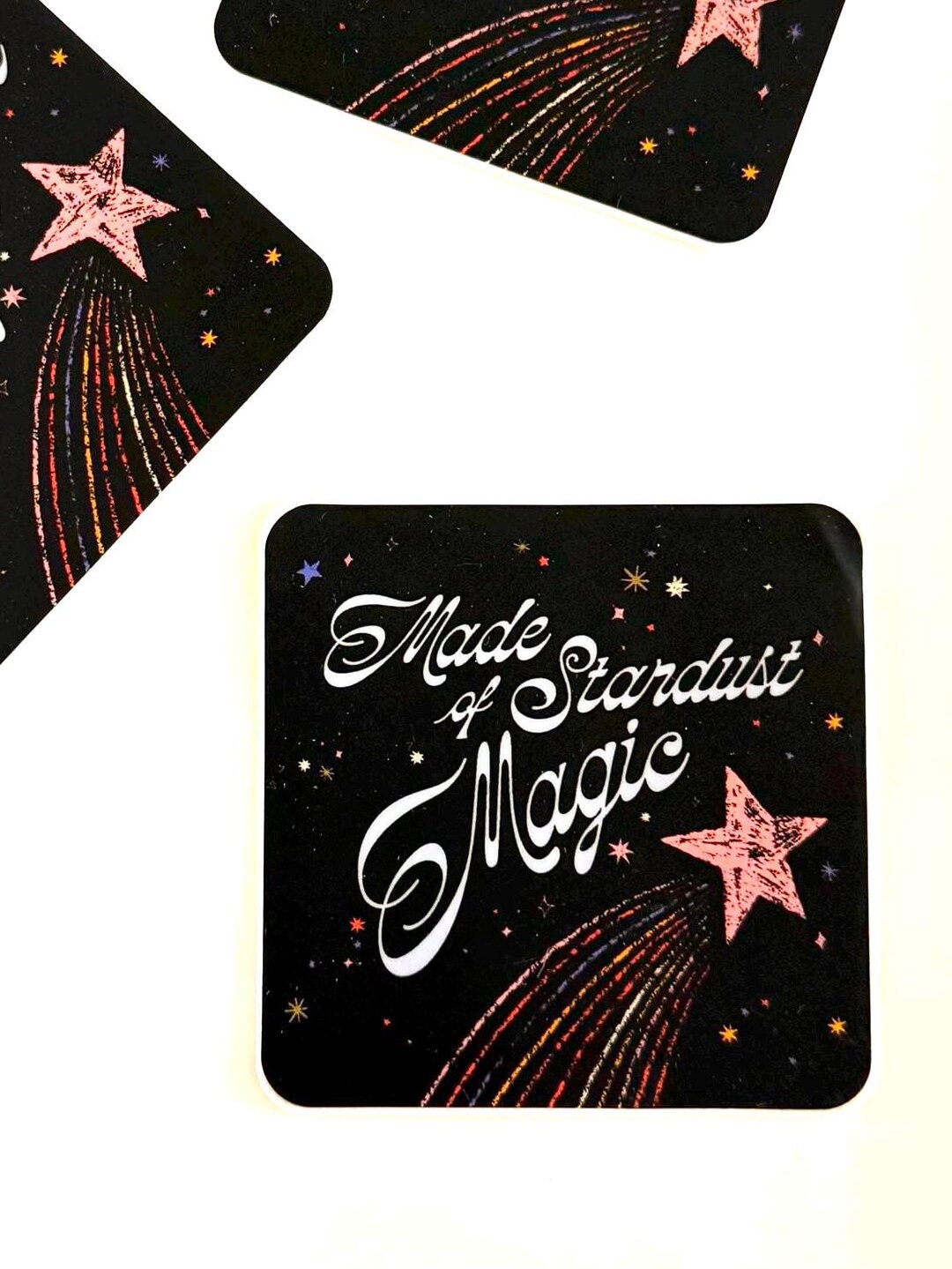 Motivational Quote Vinyl Sticker - “made of Stardust Magic” With Galaxy ...