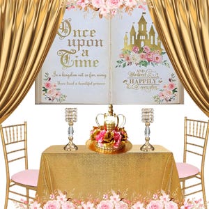 Crown Royal Princess Baby Shower Centerpiece / Girls Pink and Gold Baby ...