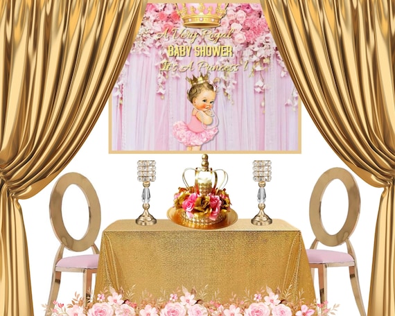 Centros De Mesa Para Baby Shower De Princesas Reales