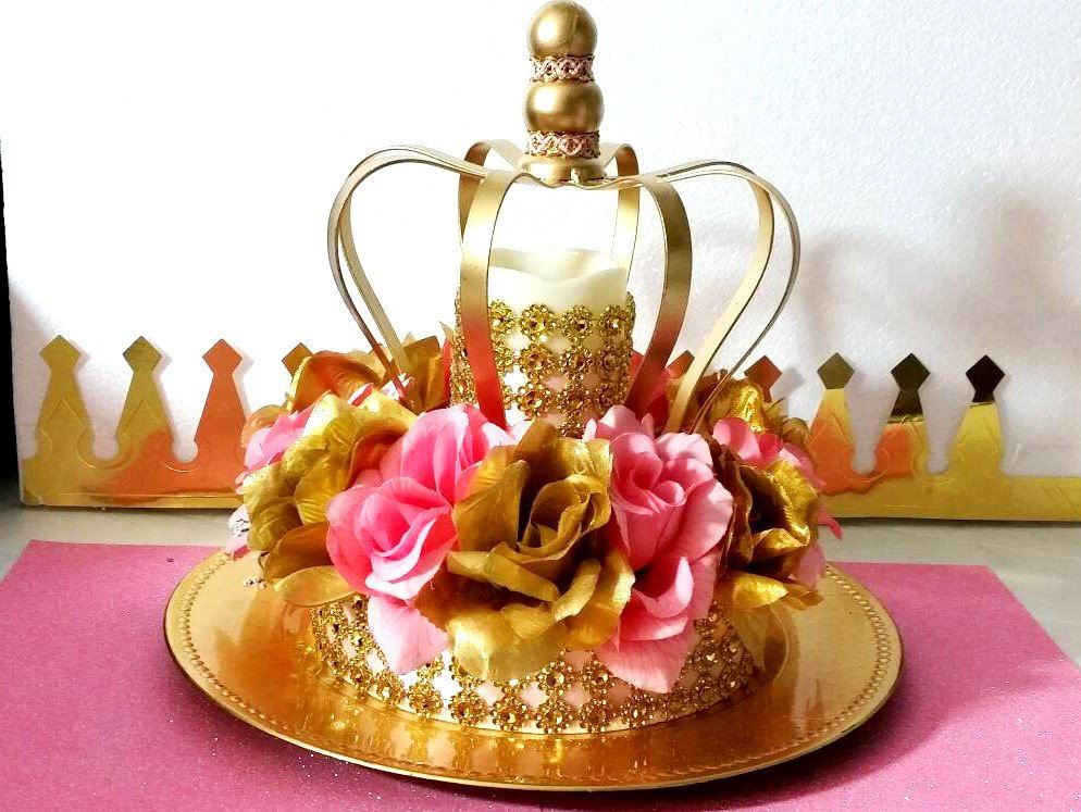 Castle Tiara Honeycomb Balls Buy 9 Pcs Royal Princess Honeycomb Themed ...