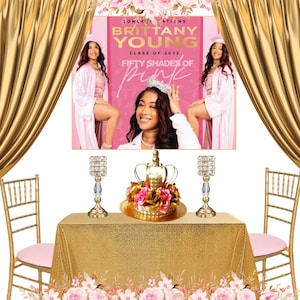 Crown Royal Princess Baby Shower Centerpiece / Girls Pink and Gold Baby ...