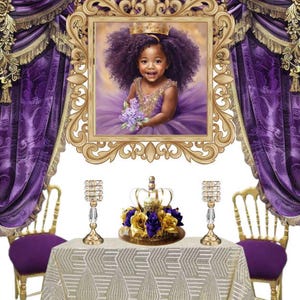 Purple and Gold CROWN Centerpiece / Royal Purple and Gold Prince ...