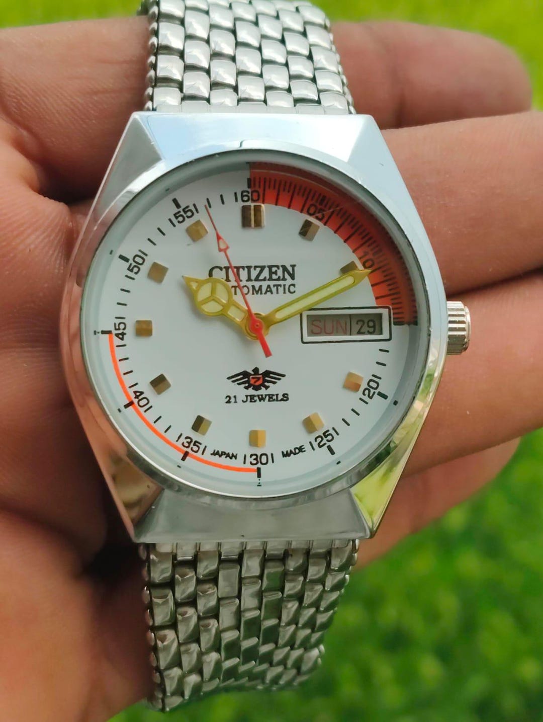 Vintage Citizen Automatic Watch, Day & Date, Japan Made - Etsy