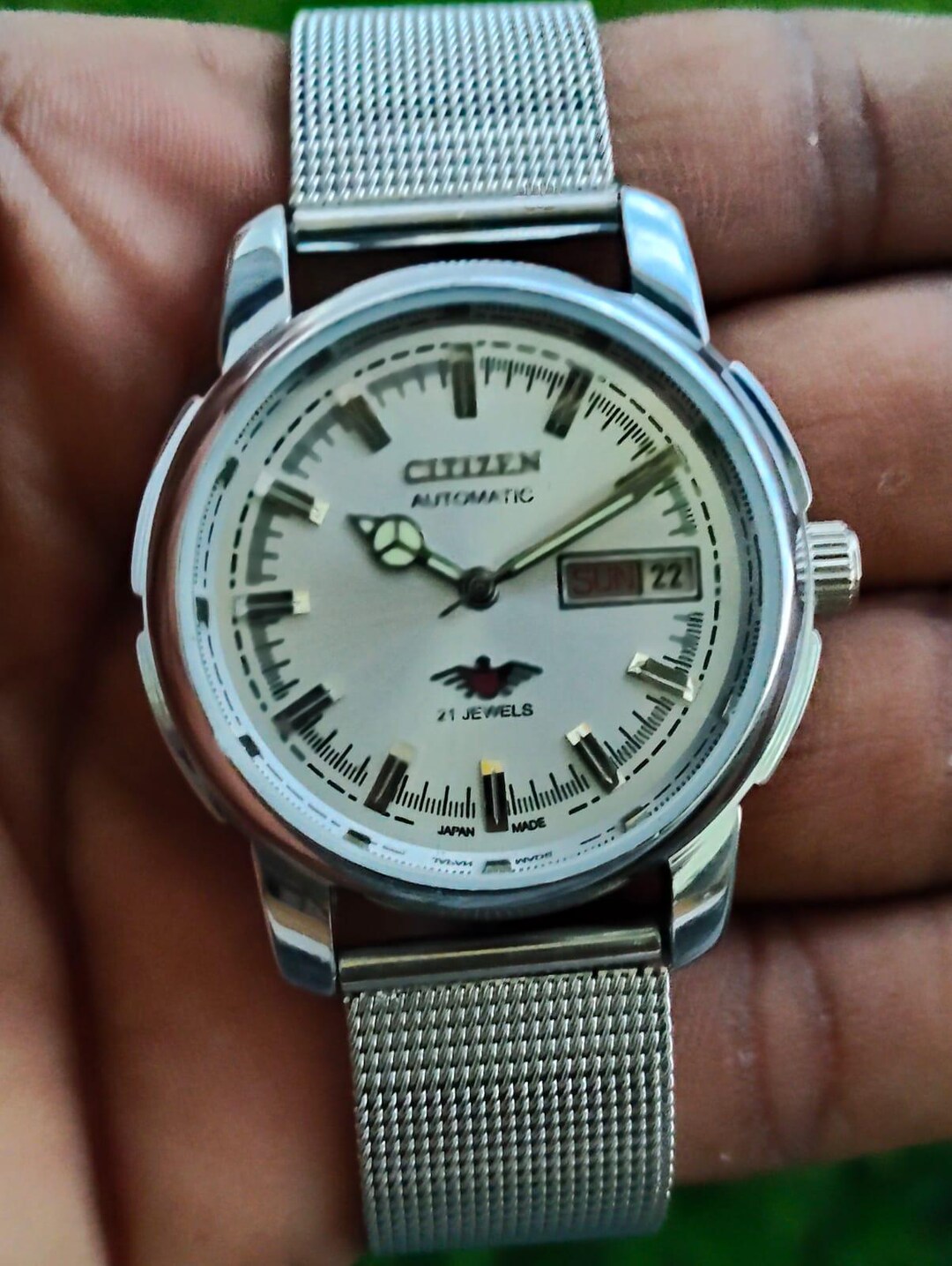 Vintage Citizen Automatic Watch, Day & Date, Japan Made - Etsy
