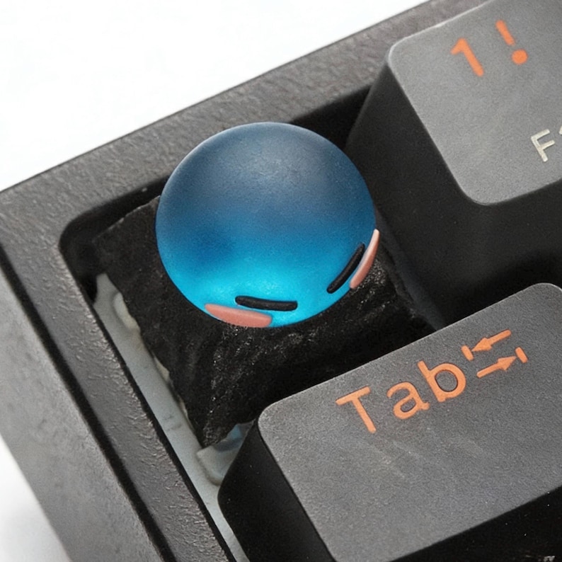 Blue Blob Artisan Keyboard Cap: Custom Keycap for RGB Keyboard - Etsy