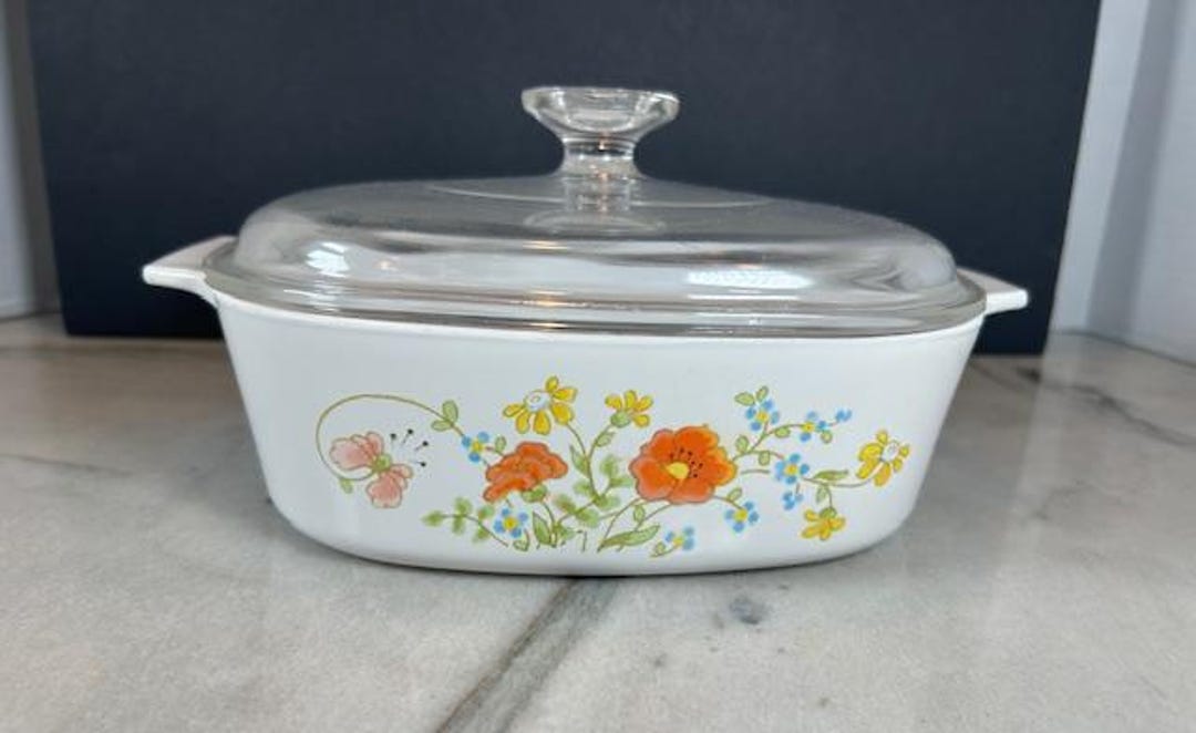 Vintage Corning Ware Wildflower Pattern A-B-2 W/lid 2 Liter - Etsy ...