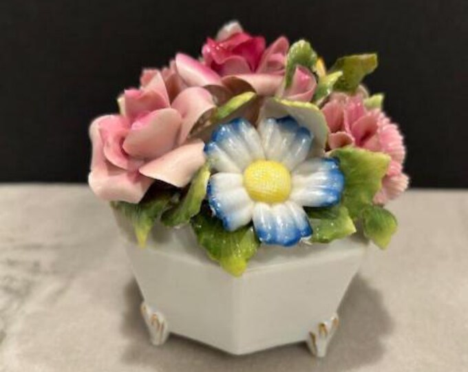 Vintage Schmid Bros Porcelain Floral Music Box That Plays "let Me Call ...