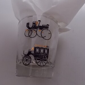Vintage Mid-century Libbey Glassware Coach and Buggy Carriage Pattern ...