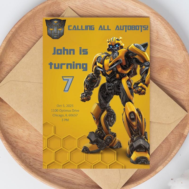 Transformers Birthday Kids - Etsy