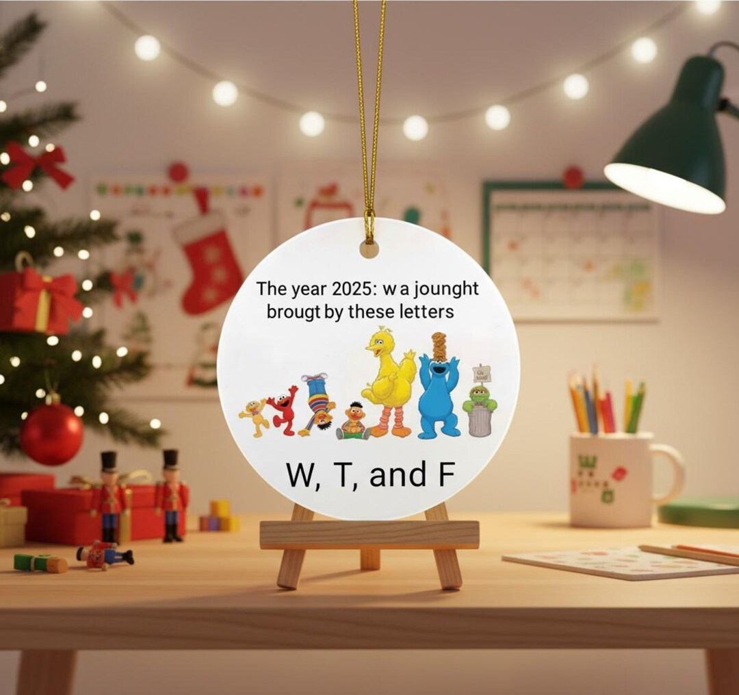 Funny WTF 2025 Christmas Ornament , 2025 Ornament , Christmas 2025 ...