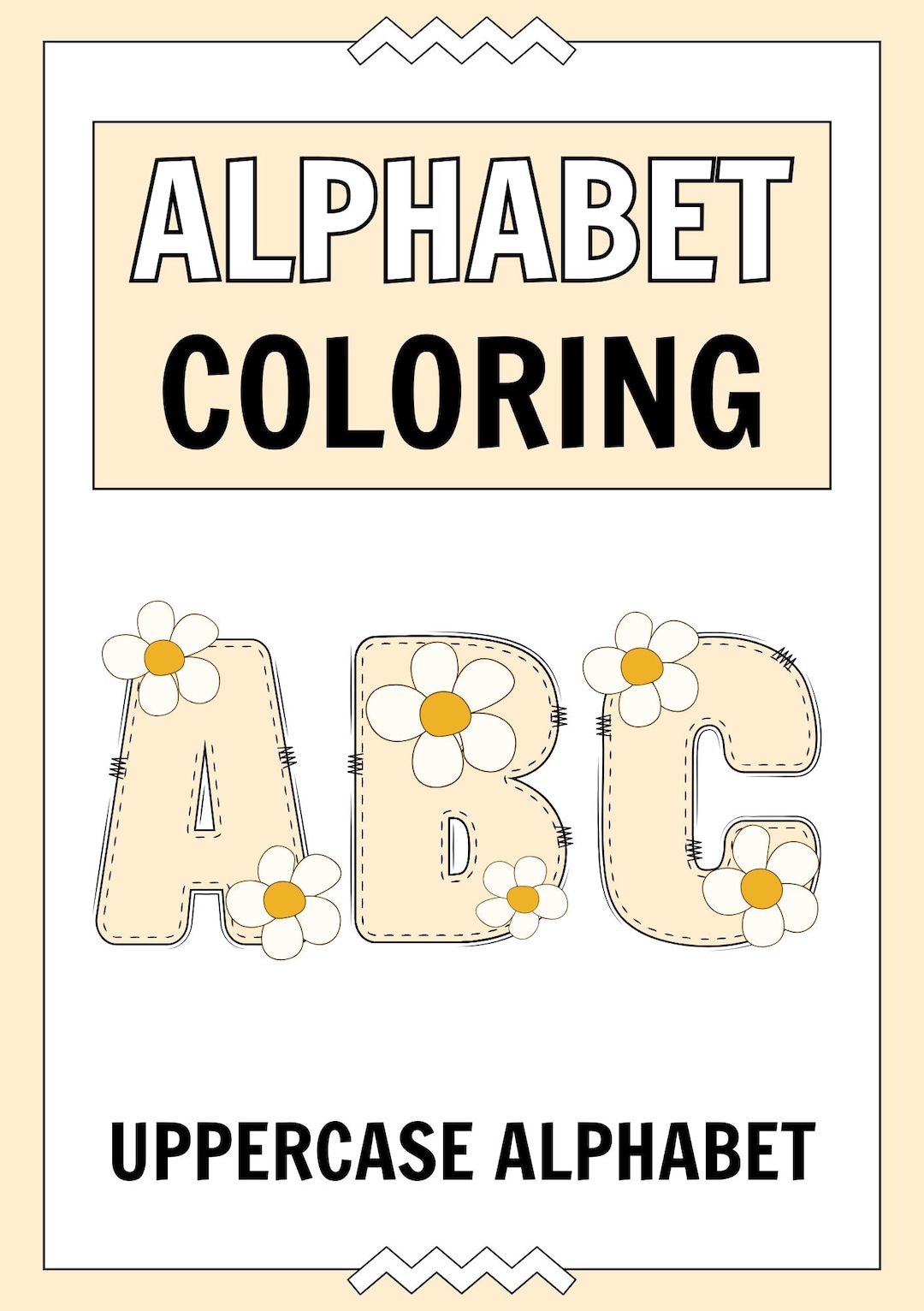 Flower Alphabet Coloring Booklet for Kids | 28 Pages Printable PDF ...
