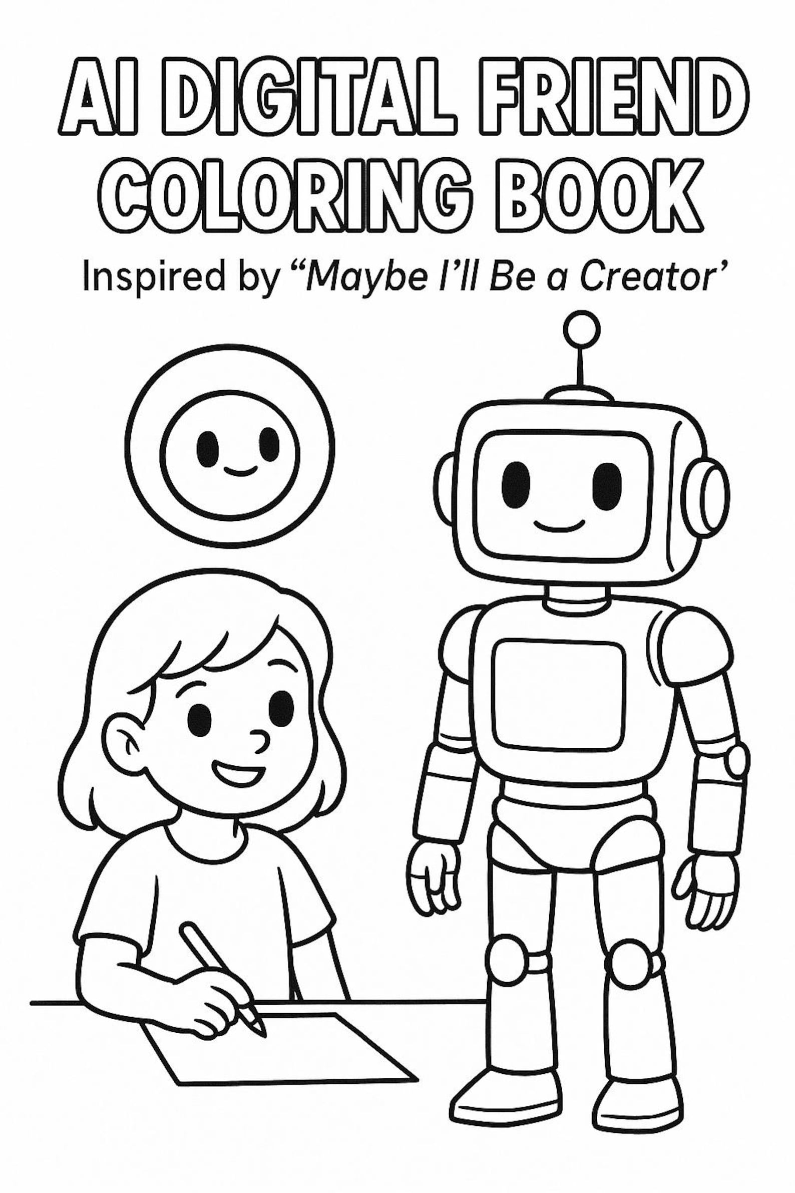 AI Friends Coloring Book | Printable STEM Activity Pages (PDF) - Etsy