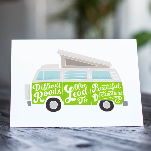 Vw Bus Card - Etsy