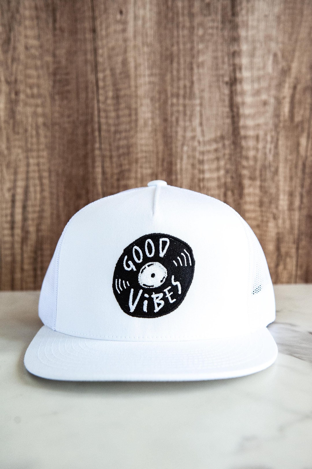 Good Vibes Trucker Hat | Retro-inspired Positive Message Cap With ...