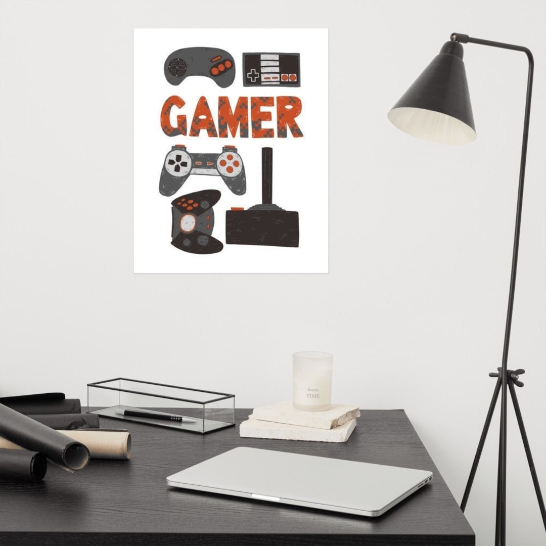 Gamer Canvas for Kids Gaming Room Decor, Gaming Man Cave Decor, Gamer ...
