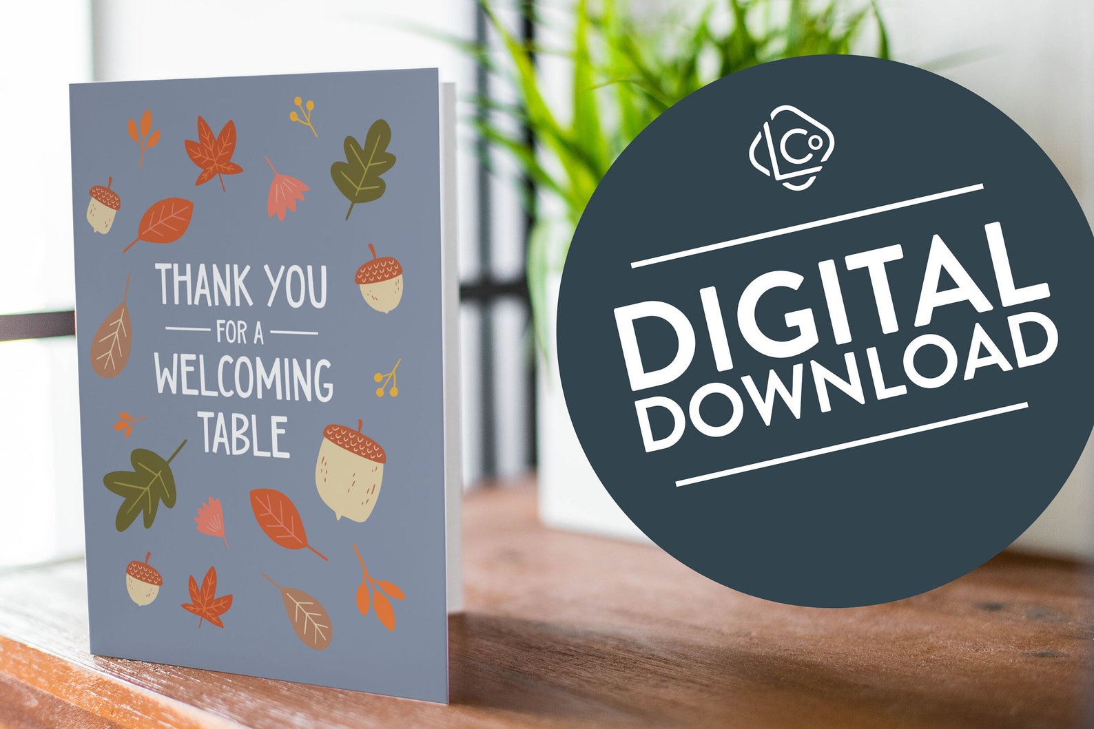 Thanksgiving Gratitude Card Printable Thank You for a - Etsy