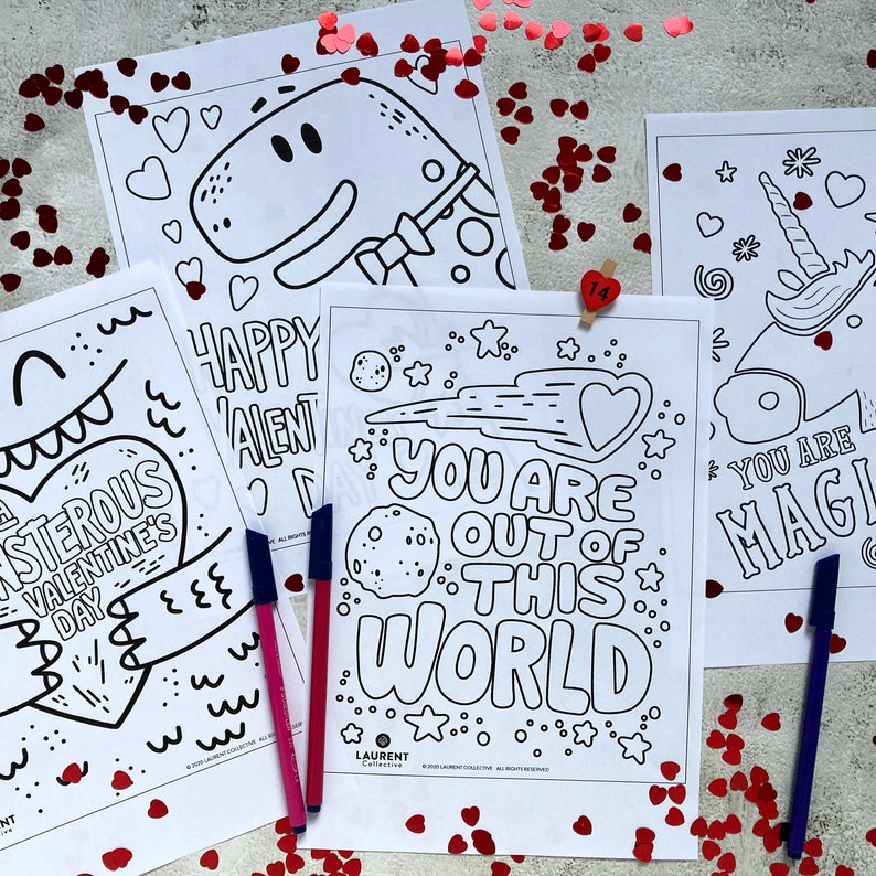 Printable Valentines Coloring Pages | Valentine's Day Colouring Sheets ...