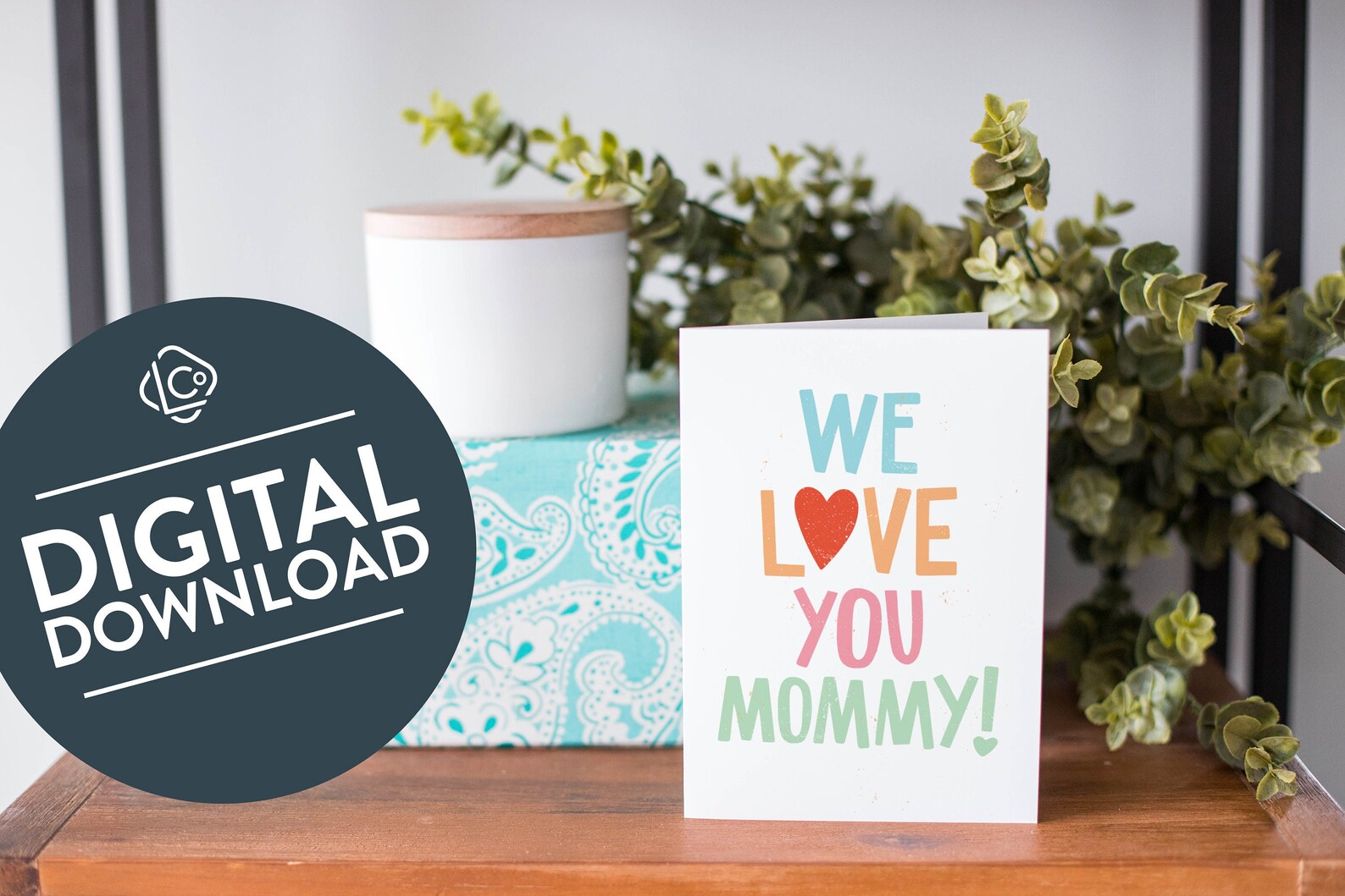 We Love You Mommy Mother's Day Card From Kids Printable - Etsy