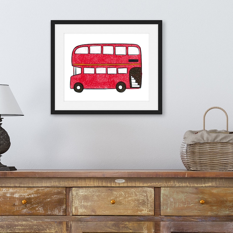 London Double Decker Bus, London Red Bus, Transport Themed Nursery ...