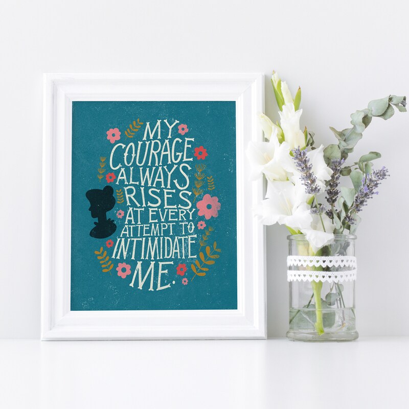 Courage Poster - Etsy