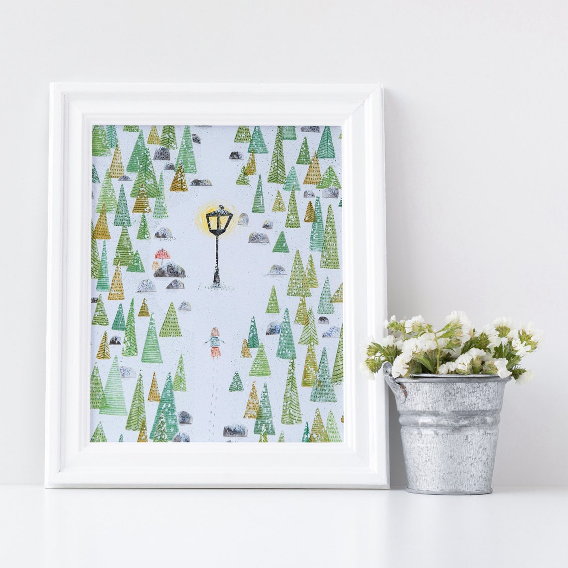 Chronicles of Narnia Art, Lucy and the Lamp Narnia Gifts, Childrens ...