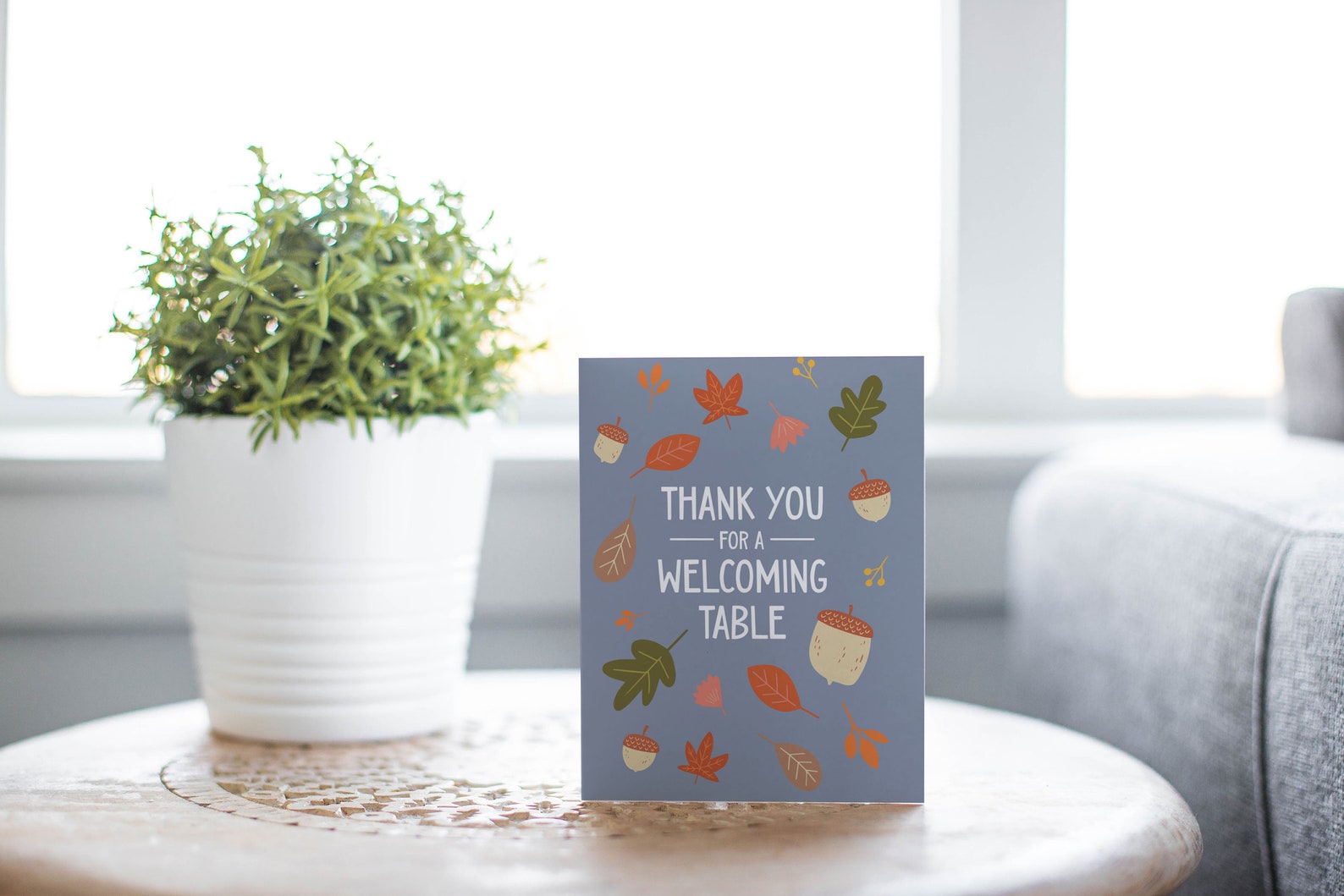 Thanksgiving Gratitude Card Printable Thank You for a - Etsy