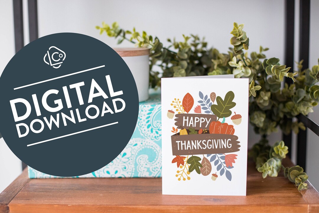 Happy Thanksgiving Card Download | Printable Thanksgiving Card ...