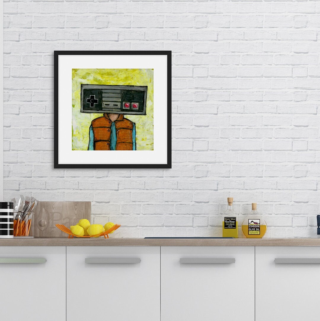 Vintage Game Controller Gaming Poster, Gaming Art Print, Video Game ...