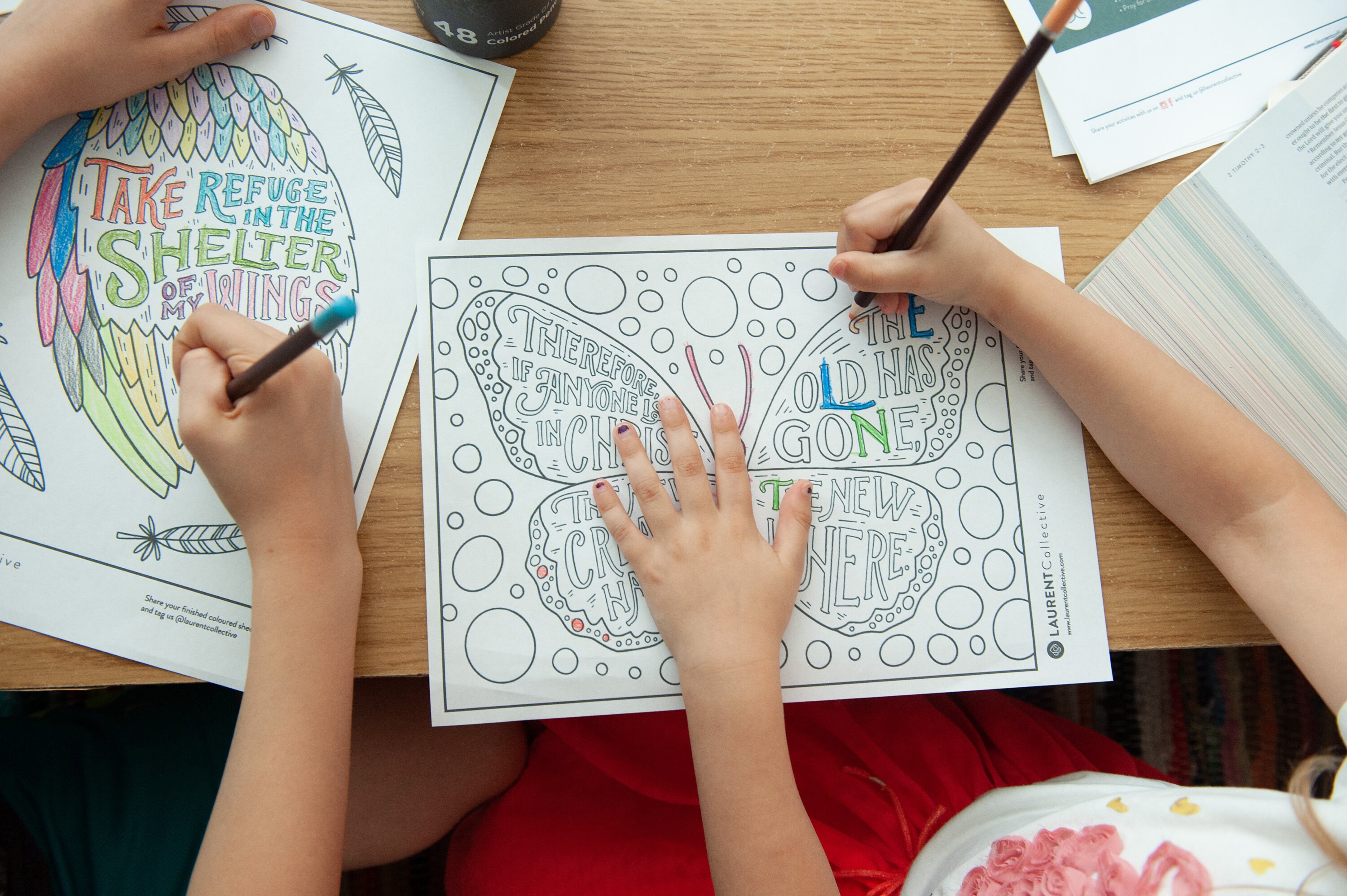 Printable Bible Verse Coloring Sheets Family Bible Study & - Etsy UK