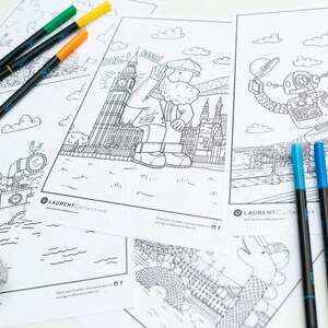 Instant Download England and London Historical Printable Colouring ...